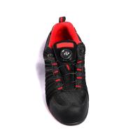 China Steel Toe and Plate Standard Protective Shoes with Low Top and Suede Cow Leather Mesh Upper Material Design for sale