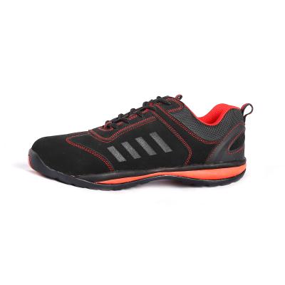 China Suede Cow Leather Mesh Upper Material Low Cut Safety Shoes with Lace Up Closure Type and Electrical Hazard Rating for sale
