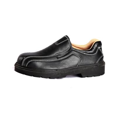China Cow Leather Upper With Steel Toe Cap Oil Resistant Low Cut Safety Shoes for sale