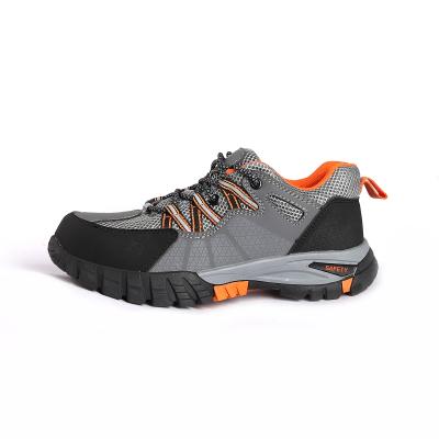 China Microfiber Leather Mesh Upper Material Low Cut Safety Shoes Featuring Steel Toe Type For Construction for sale