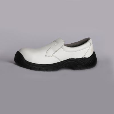 China Embossed Cow Leather Upper Anti-slip Low-profile Work Boots With Comfortable EVA Insole for sale