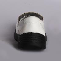 China Embossed Cow Leather Upper Anti-slip Low-profile Work Boots With Comfortable EVA Insole for sale