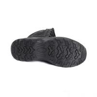 China Metal Eyelets Anti Slip Mesh Lining for Industrial Applications Black Genuine Leather Outdoor Boots for sale