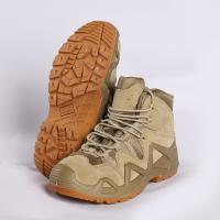 China Waterproof Hiking Walk Unisex Army Boots With Mesh Lining And Round Toe Style Outdoor Shoes For Men for sale