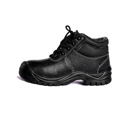 China Black Steel Toe Safety Shoes featuring Anti Puncture and Anti Smash Protection Working Work Boots for sale