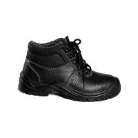 China Black Steel Toe Safety Shoes featuring Anti Puncture and Anti Smash Protection Working Work Boots for sale