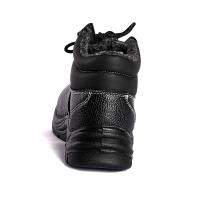 China Black Steel Toe Safety Shoes featuring Anti Puncture and Anti Smash Protection Working Work Boots for sale