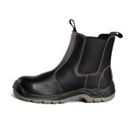 China Technique Injection Contruction Safety Boots Comfortable EVA Insole Transfer Coating Leather Upper Material for sale