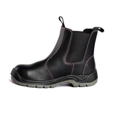 China Technique Injection Contruction Safety Boots Comfortable EVA Insole Transfer Coating Leather Upper Material for sale