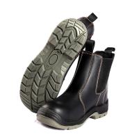 China Technique Injection Contruction Safety Boots Comfortable EVA Insole Transfer Coating Leather Upper Material for sale