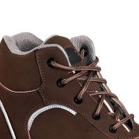 China OEM S3 Microfiber leather Metal Eyelets Safety Boots Steel Toe Type with Lace-up Closure Work Shoes for sale