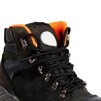 China Microfiber Leather Genuine Leather Upper Lining BK Mesh / Air Mesh OEM Factory Worker Safety Boots for Men for sale