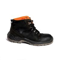 China Microfiber Leather Genuine Leather Upper Lining BK Mesh / Air Mesh OEM Factory Worker Safety Boots for Men for sale