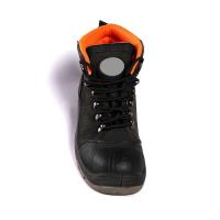 China Microfiber Leather Genuine Leather Upper Lining BK Mesh / Air Mesh OEM Factory Worker Safety Boots for Men for sale