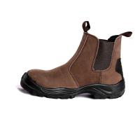 China PU Outsole Material Anti Puncture Safety Shoes for Heavy Machinery Operators Genuine Leather Work Boots for sale