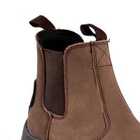 China PU Outsole Material Anti Puncture Safety Shoes for Heavy Machinery Operators Genuine Leather Work Boots for sale