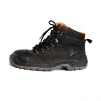 China Genuine Leather Upper Safety Shoes for Impact and Compression Resistance PU Outsole Safety Boots for sale