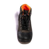 China Genuine Leather Upper Safety Shoes for Impact and Compression Resistance PU Outsole Safety Boots for sale
