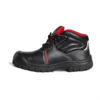 China PU Outsole Anti Puncture Anti Smash Nubuck Cow Leather Safety Shoes for Construction Workers for sale