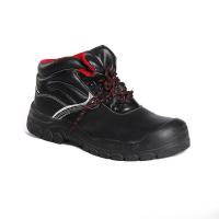 China PU Outsole Anti Puncture Anti Smash Nubuck Cow Leather Safety Shoes for Construction Workers for sale