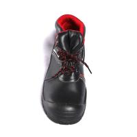 China PU Outsole Anti Puncture Anti Smash Nubuck Cow Leather Safety Shoes for Construction Workers for sale