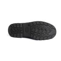 China PU Outsole Anti Puncture Anti Smash Nubuck Cow Leather Safety Shoes for Construction Workers for sale