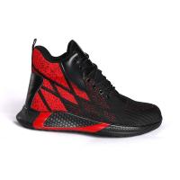China Standard Steel Toe And Steel Plate Within Breathable Fly Knit Fabric Upper In Multiple Sizes Safety Shoes for sale