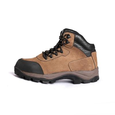 China Industrial Pu Outsole / Genuine Leather Upper Safety Boots With Anti Puncture Defense for sale