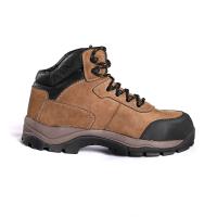 China Industrial Pu Outsole / Genuine Leather Upper Safety Boots With Anti Puncture Defense for sale