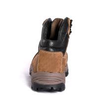 China Industrial Pu Outsole / Genuine Leather Upper Safety Boots With Anti Puncture Defense for sale