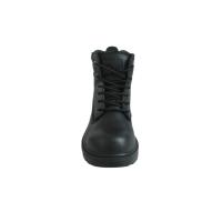 China Customized Safety Boots With Genuine Cow Leather Upper And Lace-up Closure Rubber Non Slip Work Shoes for sale