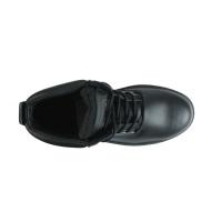 China Customized Safety Boots With Genuine Cow Leather Upper And Lace-up Closure Rubber Non Slip Work Shoes for sale