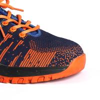 China Construction Work Fly Knit Safety Shoes With Rubber Outsole Steel Toe And Steel Plate for sale
