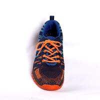 China Construction Work Fly Knit Safety Shoes With Rubber Outsole Steel Toe And Steel Plate for sale