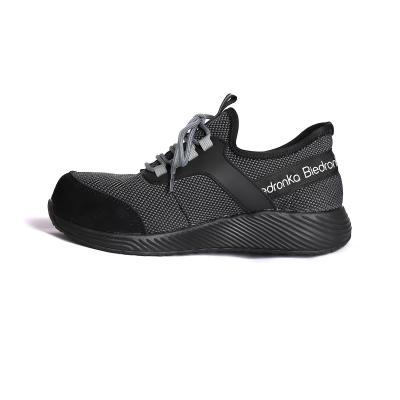 China Metal Eyelets Knitted Safety Shoes Comfortable EVA Insole For Protection And Durability for sale