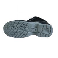China Standard Steel Toe And Steel Plate Embossed Cow Leather With Comfortable EVA Insole Safety Shoes for sale