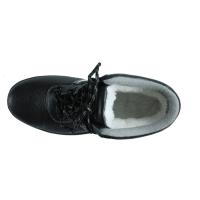 China Safety Mid Shoe Black PU/PU Outsole Lace-up Shoes With Lace-up Closure Work Boots Steel Toe for sale