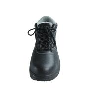 China Safety Mid Shoe Black PU/PU Outsole Lace-up Shoes With Lace-up Closure Work Boots Steel Toe for sale