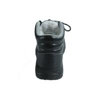 China Safety Mid Shoe Black PU/PU Outsole Lace-up Shoes With Lace-up Closure Work Boots Steel Toe for sale