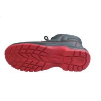 China Lace Up Closure Type Middle Cut Safety Shoes With Leather And Standard Steel Toe And Steel Plate for sale
