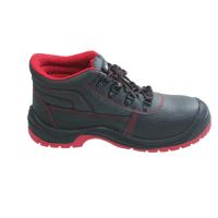 China Lace Up Closure Type Middle Cut Safety Shoes With Leather And Standard Steel Toe And Steel Plate for sale