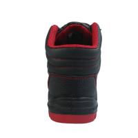 China Lace Up Closure Type Middle Cut Safety Shoes With Leather And Standard Steel Toe And Steel Plate for sale