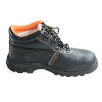 China Genuine Leather Upper And Nylon Fabric Gusset Men Unisex Work Boots for sale