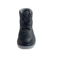 China Men Women PU Injection Embossed Leather Lining Mesh PU Sole Safety Shoes With Puncture Resistant Work Boots for sale