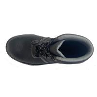 China Men Women PU Injection Embossed Leather Lining Mesh PU Sole Safety Shoes With Puncture Resistant Work Boots for sale