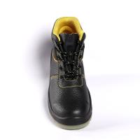 China Comfortable EVA Insole Middle Cut Safety Shoes Heat Resistant Mesh Lining Material for sale