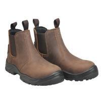 China Quite Steel Midsole Material Genuine Crazy Horse Leather Upper PUPU Solefor Long Lasting Safety Shoes for sale