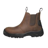 China Quite Steel Midsole Material Genuine Crazy Horse Leather Upper PUPU Solefor Long Lasting Safety Shoes for sale
