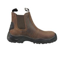 China Quite Steel Midsole Material Genuine Crazy Horse Leather Upper PUPU Solefor Long Lasting Safety Shoes for sale