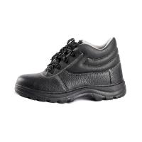 China Anti Smash Slip Resistant Middle Cut Safety Shoes Leather Material Additional Features for sale